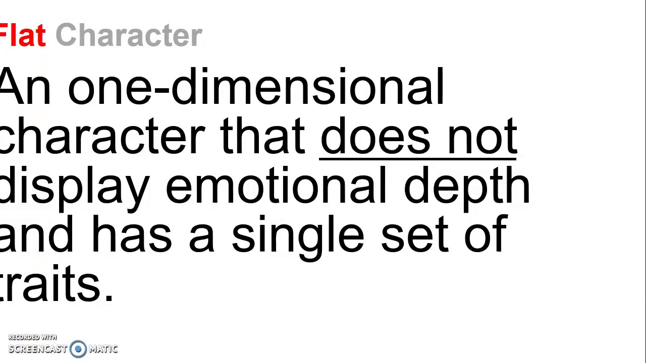 Round or Flat Characters - YouTube