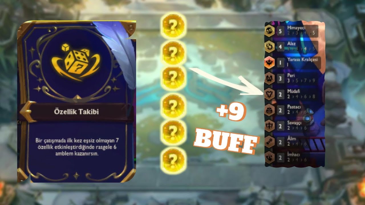 ÖZELLİK TAKİBİ AUGMENTİ 6 AMBLEM !! +9 BUFF !! | SET 12 TFT - YouTube