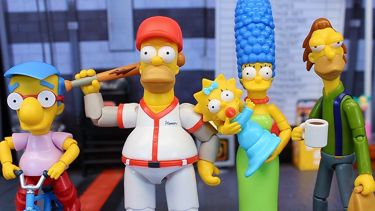 Jakks Pacific Wave 3 The Simpsons Figure Review! - YouTube