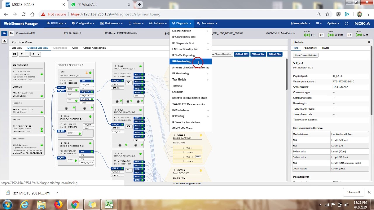 HOW TO NOKIA SRAN SFP DETAILS.. - YouTube