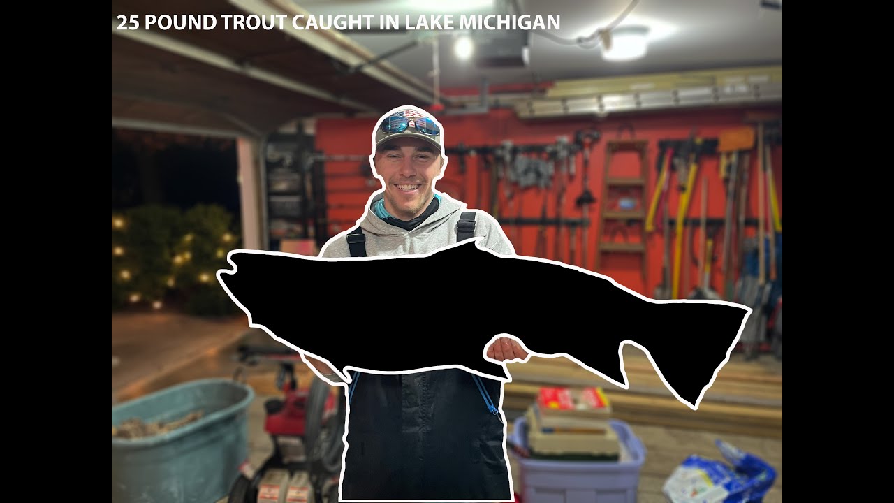 25 POUND BROWN TROUT Caught on Lake Michigan - YouTube