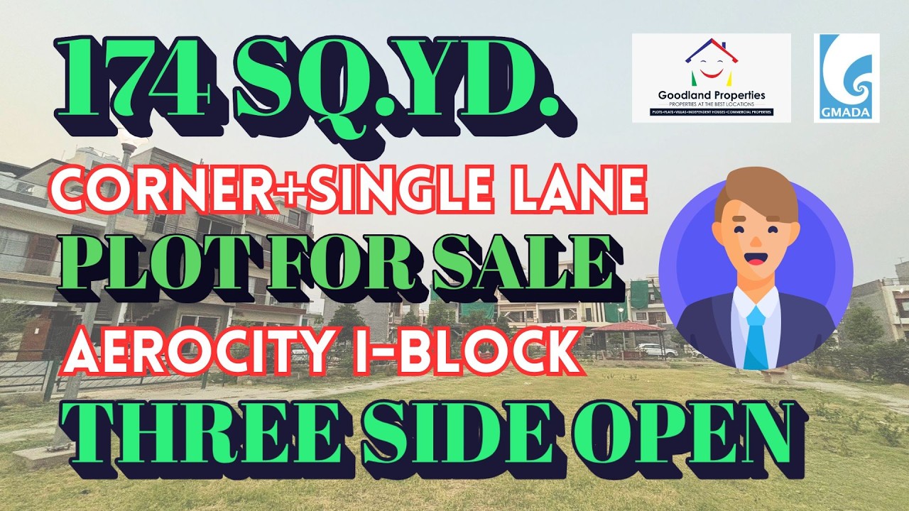 Three side open plot for sale in Aerocity Mohali CORNER+SINGLE LANE ...