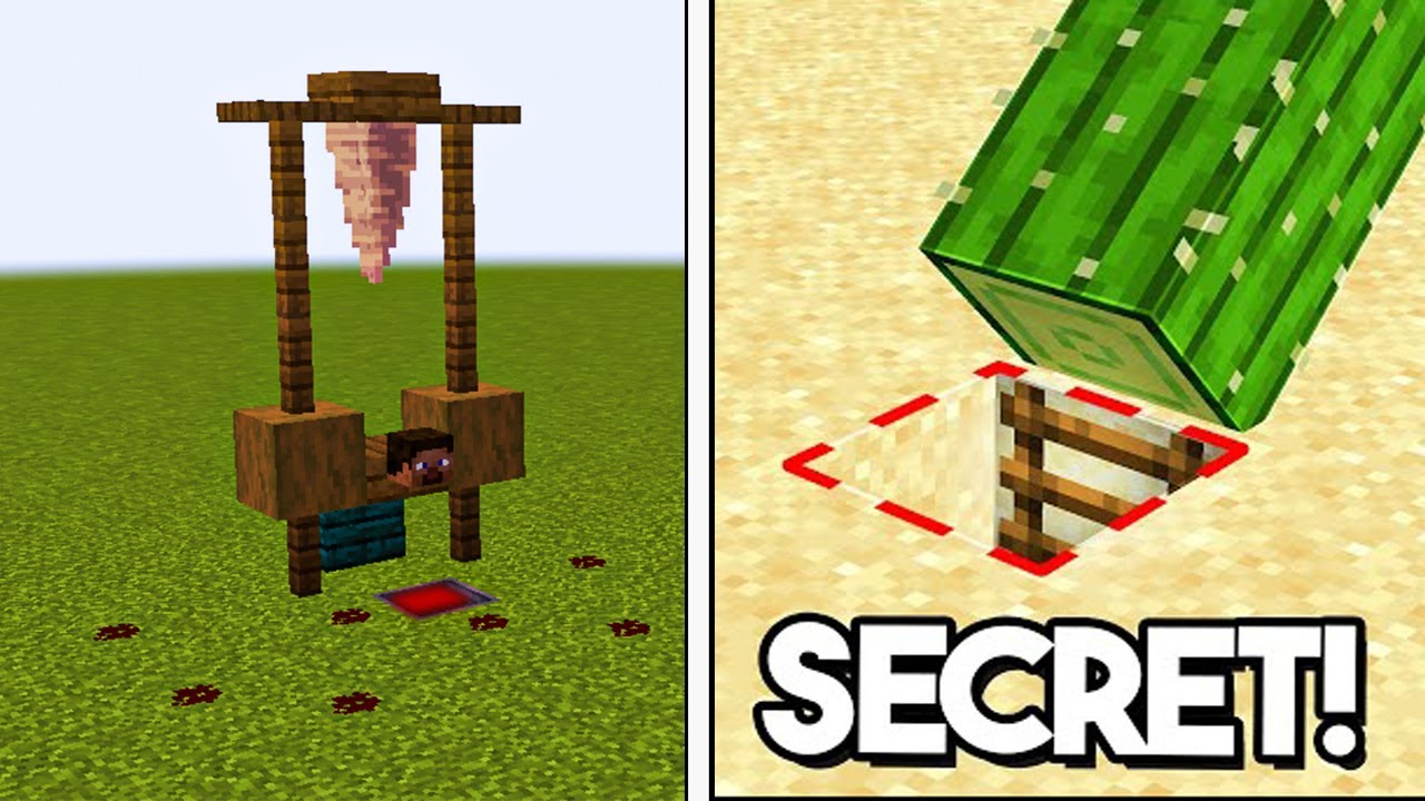 Minecraft: 5+ Illegal Build Hacks & Ideas! - YouTube