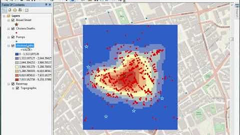 Working with John Snow's Cholera Data in GIS - YouTube