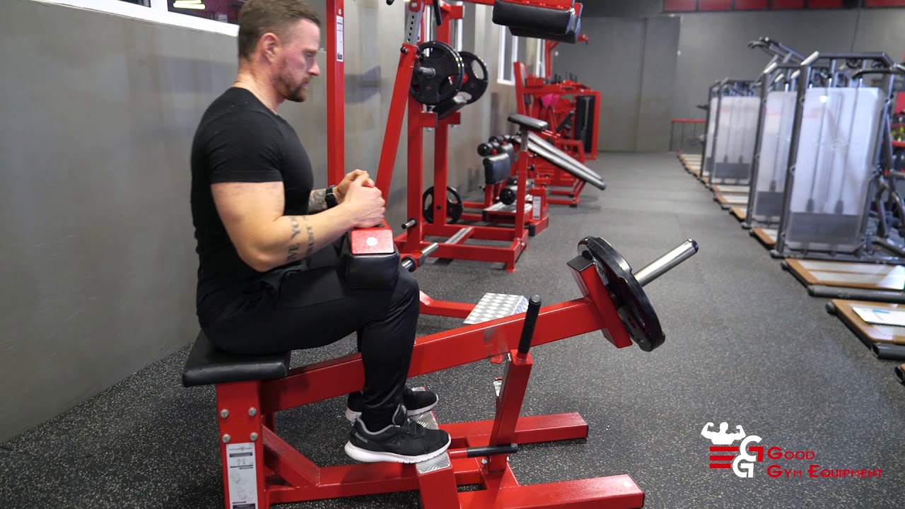 Seated calf raise bench (O1) "Good Gym Equipment" - YouTube