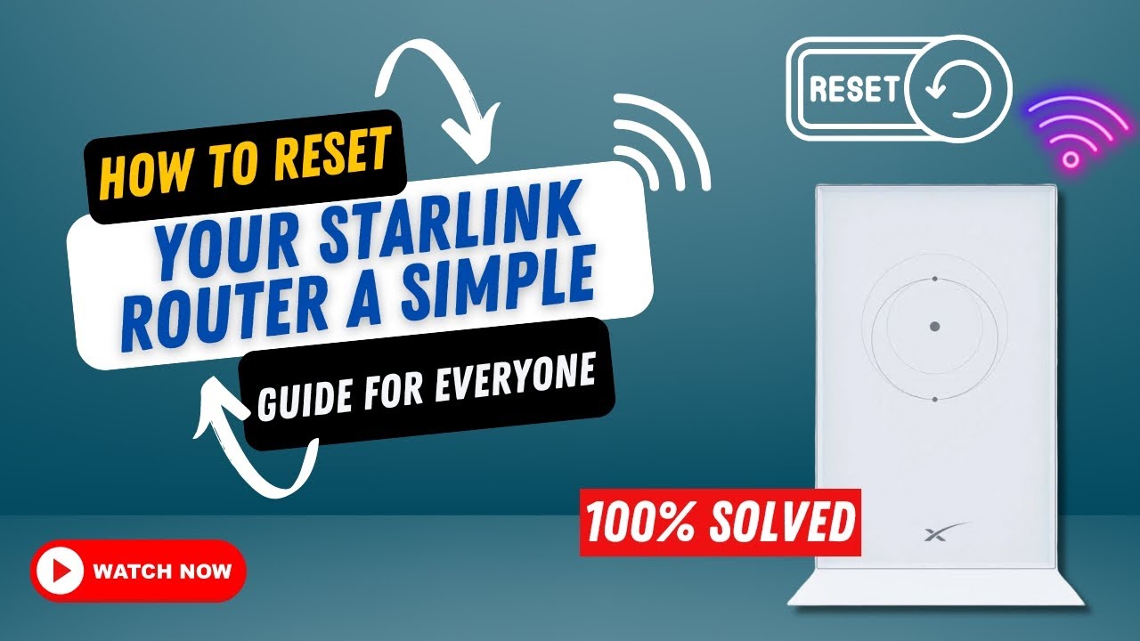How to Reset Your Starlink Router A Simple Guide for Everyone - YouTube