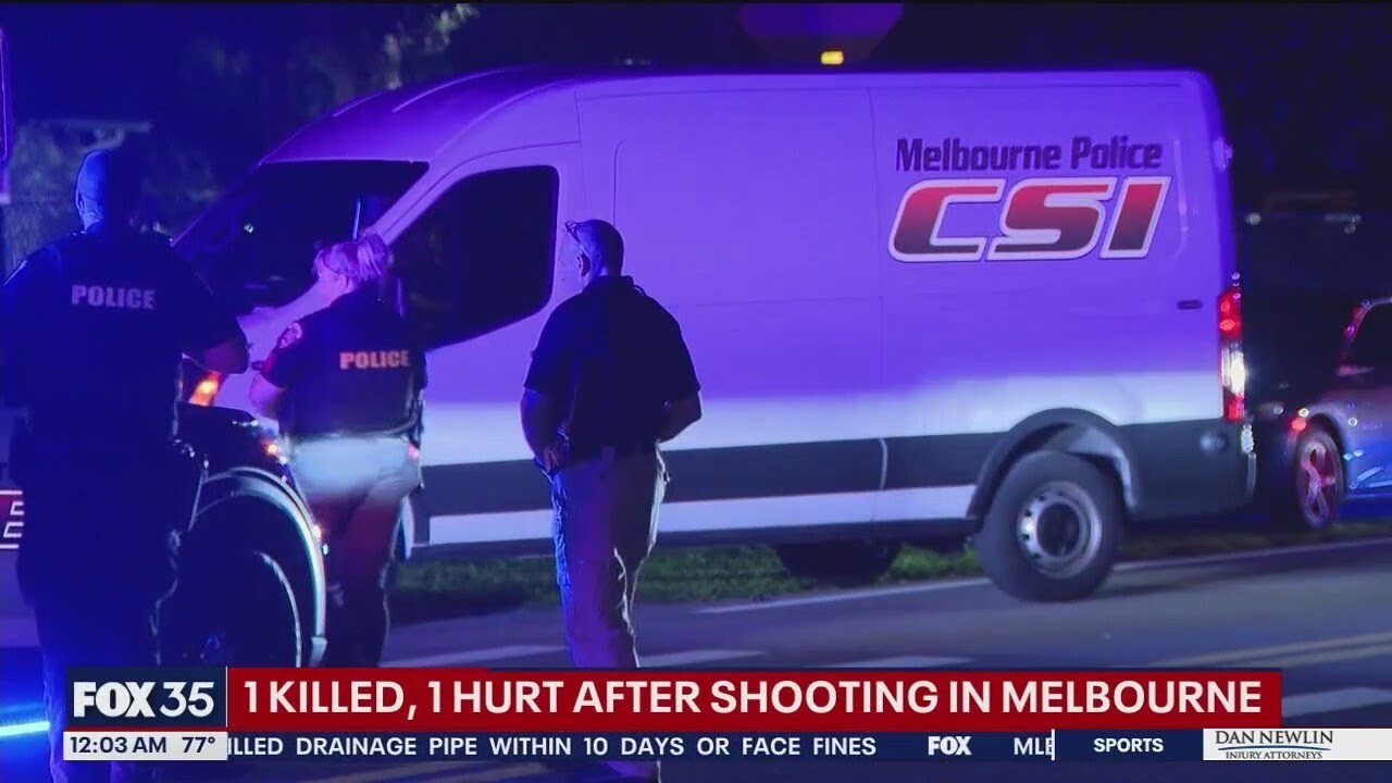 1 dead, 1 hurt in shooting at Melbourne park, police say - YouTube