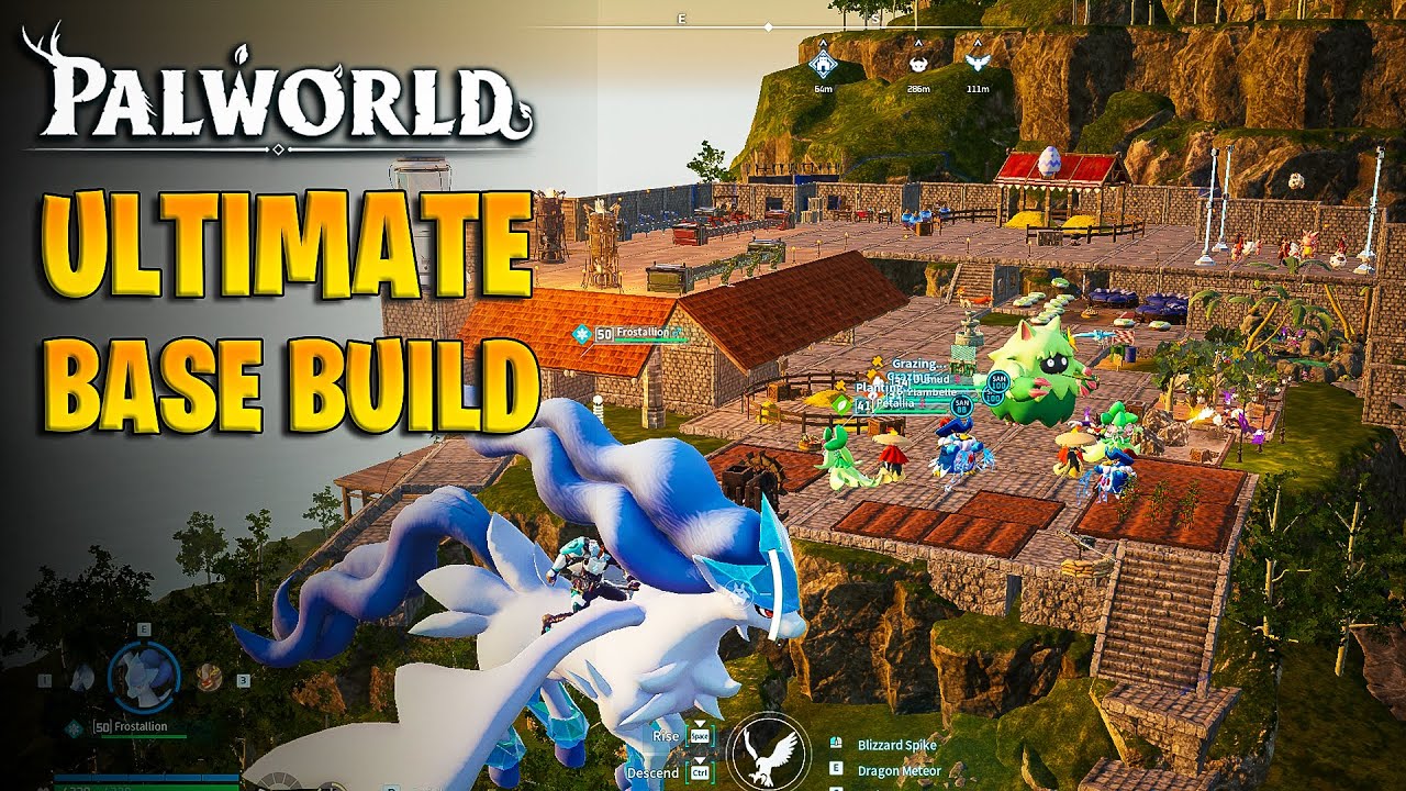 Palworld | Ultimate Base Build - ALL IN ONE - Breeding / Farming ...