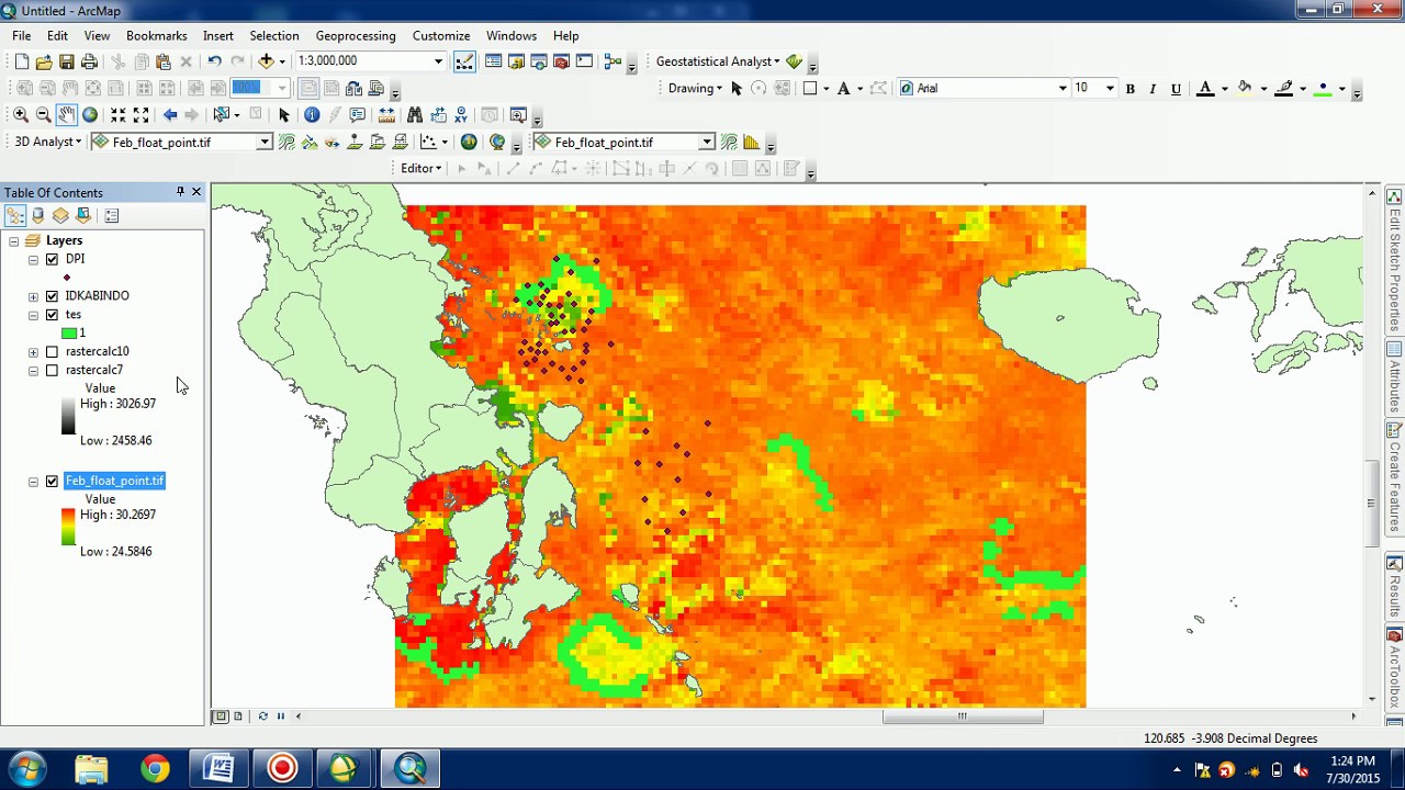 Mengolah dan membuat Thermal Front / GIS tutorial - YouTube