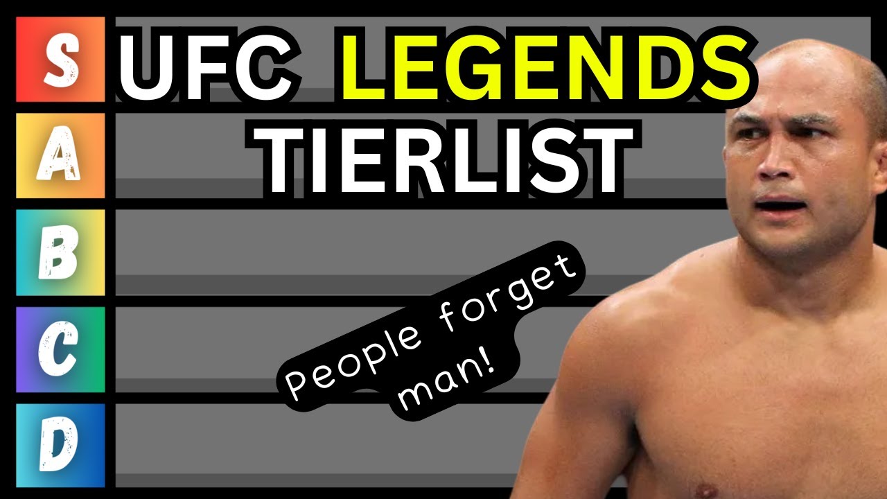 UFC Legends Tier List - YouTube