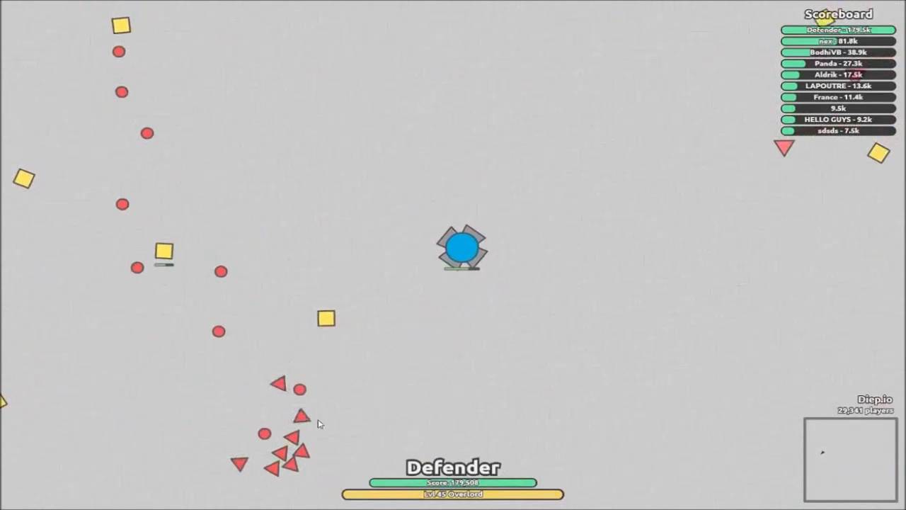 diep.io [Defender] Unstoppable Overseer/Overlord !!! - YouTube