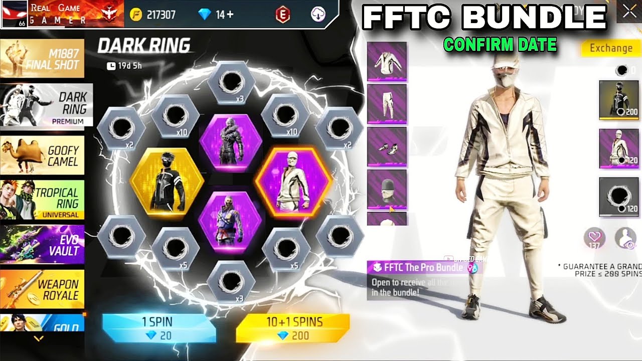 FFTC Bundle Confirm Date | Purple Shade Bundle Return Date | Free Fire ...