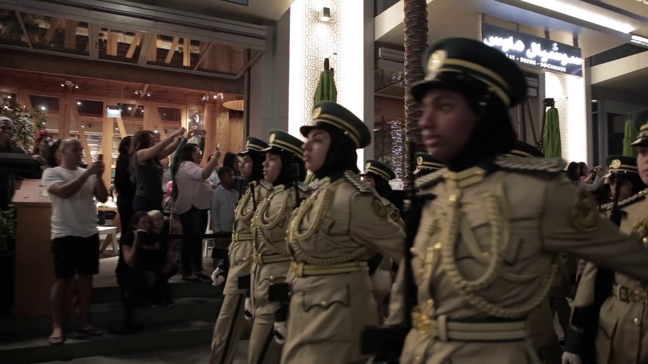 Dubai Police Parade at The Dubai Mall - YouTube