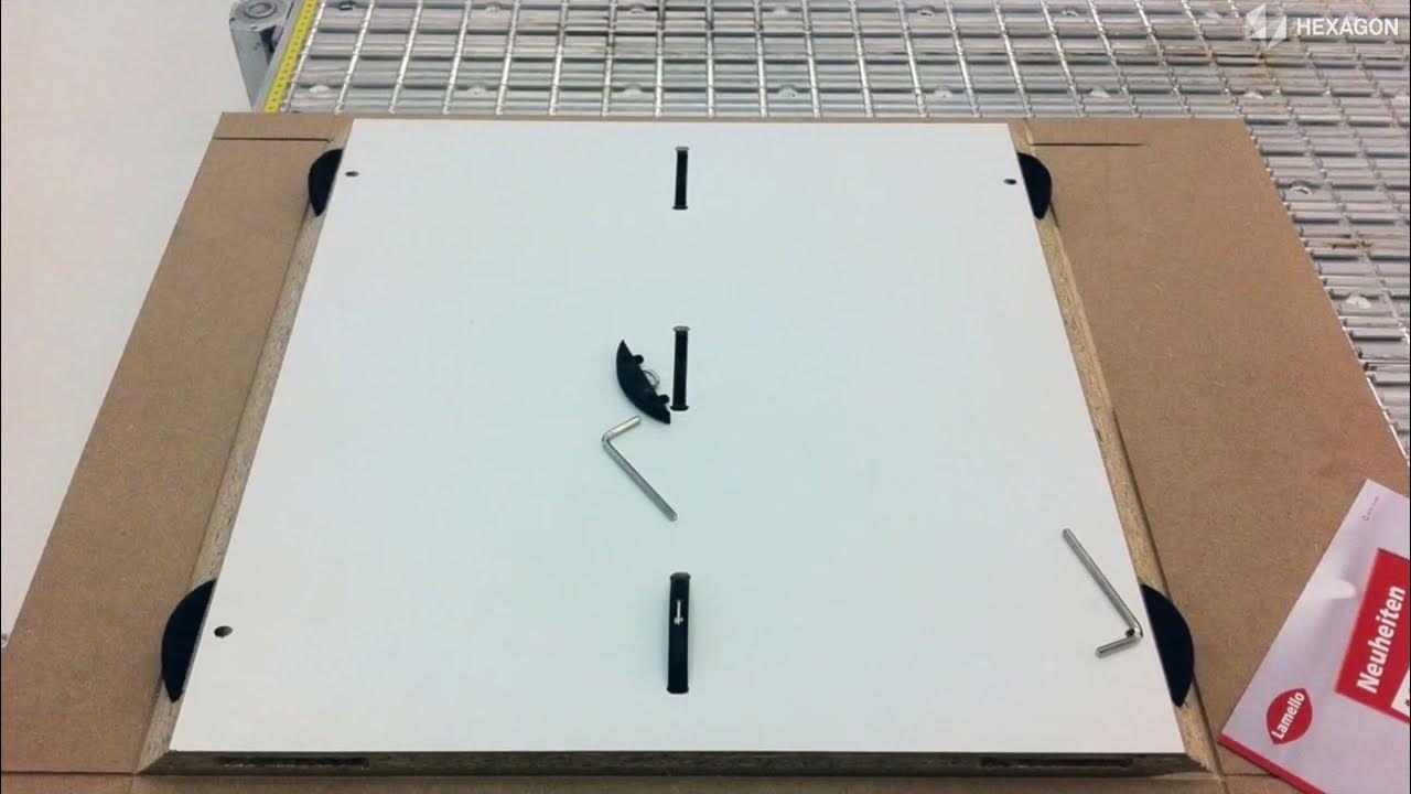 AlphaCAM/Hexagon Lamello P-System Macro - YouTube