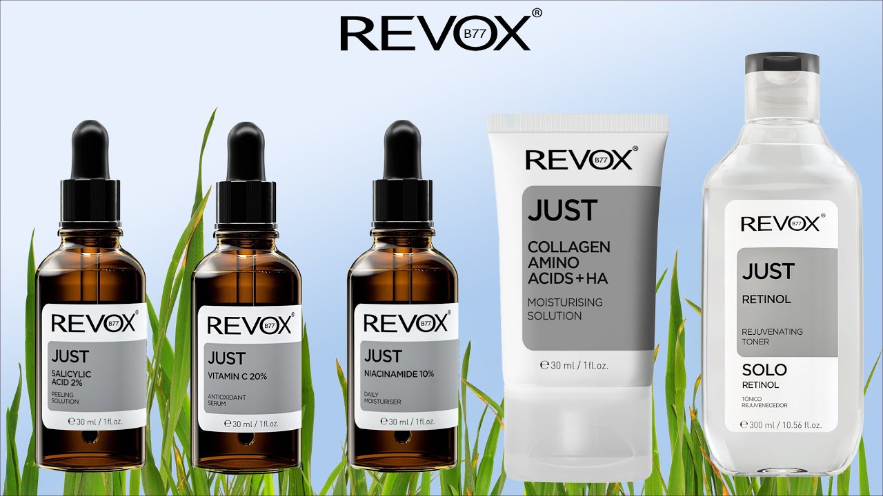 REVOX JUST : SÉRUMS VITAMINA C, NIACINAMIDA, SALICÍLICO ... - YouTube