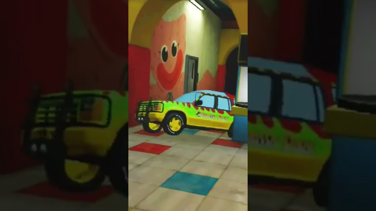 There is a Car as Huggy Wuggy? #poppyplaytime #huggywuggy #shorts - YouTube
