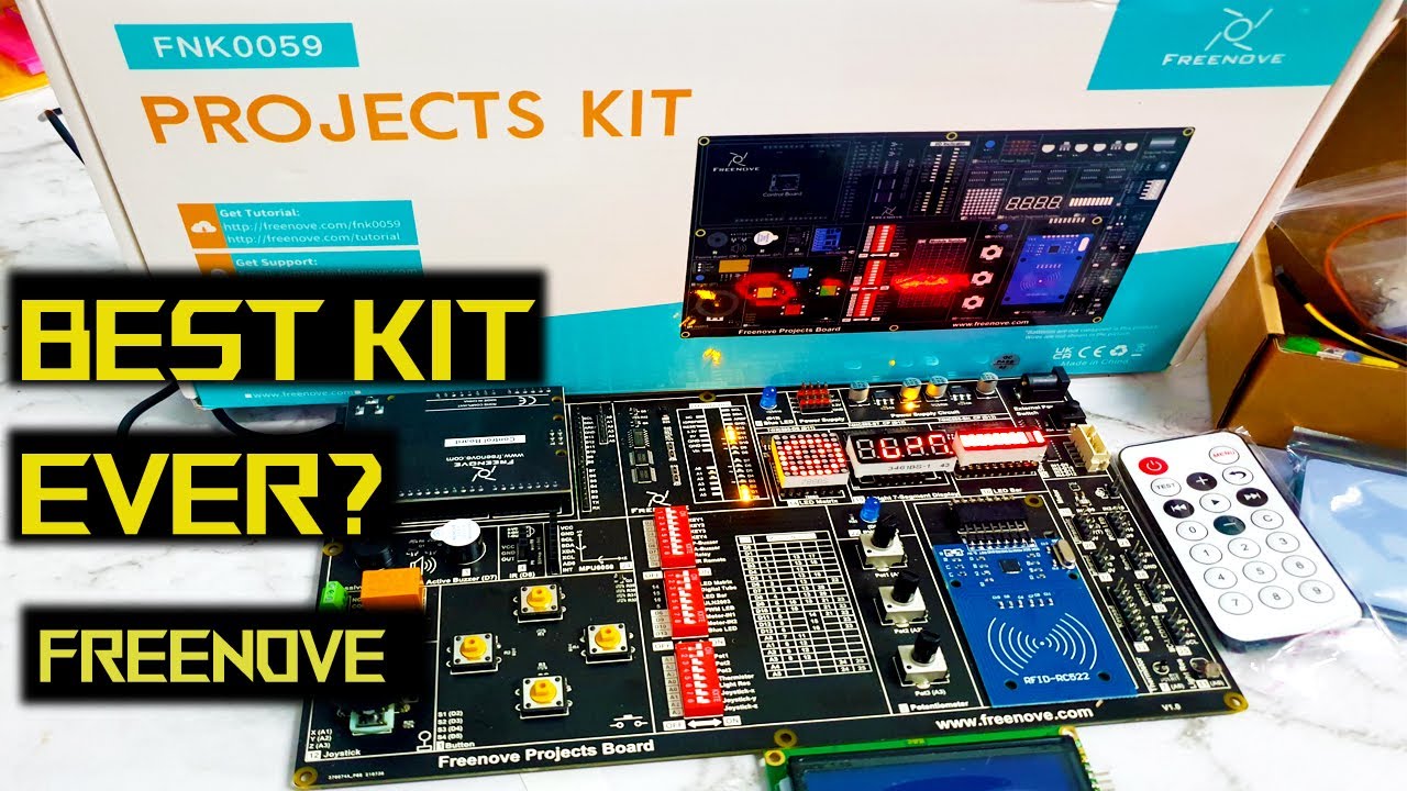 The Most Complete Arduino Uno Kit Ever Freenove Projects Kit Unboxing Sensors And