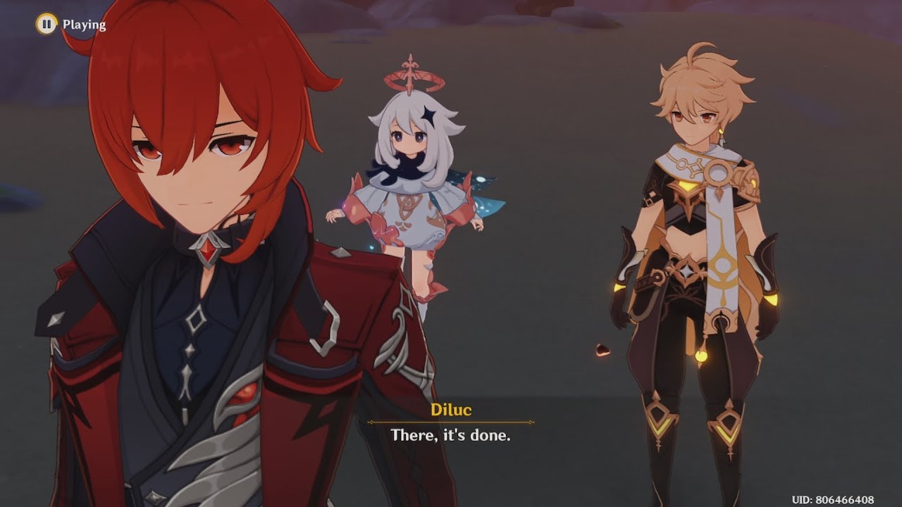 Genshin Impact - Phantom of the Past - Diluc Event - (All Cutscenes ...