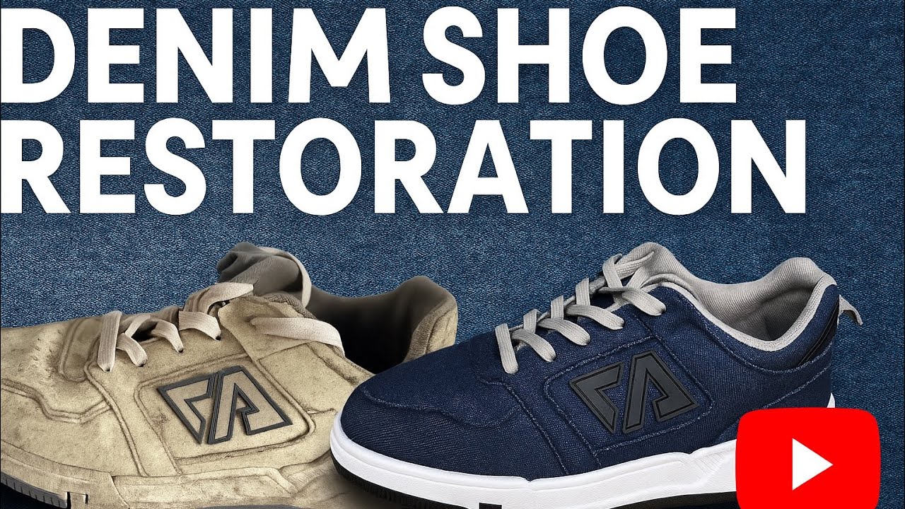🧵 Old to Bold! Denim Shoe Transformation 👟 - YouTube