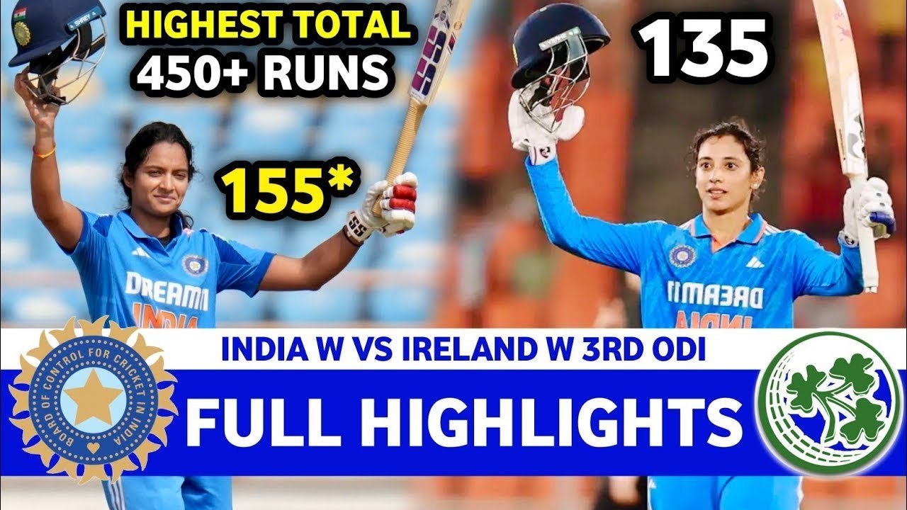 ind vs Ireland match highlights India highest total in the world - YouTube