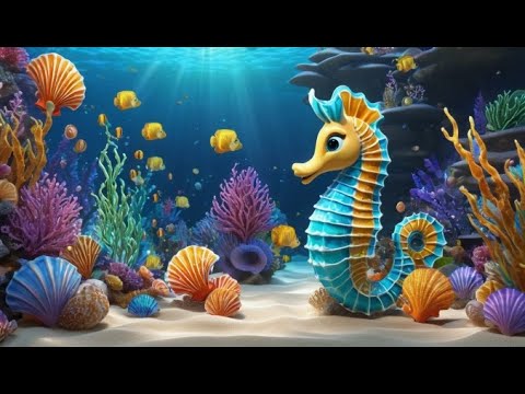 The Seahorse Who Painted Seashells | Kids Nursery Rhyme Song - YouTube