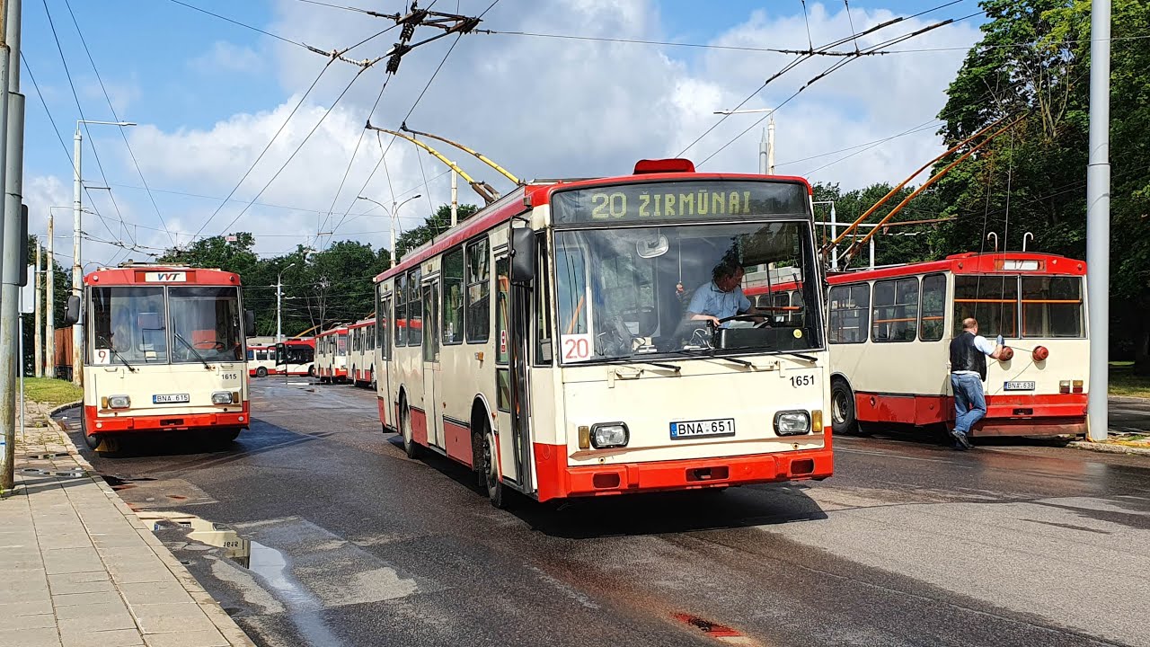 Trolleybuses in Vilnius, Lithuania - July 2020 - YouTube