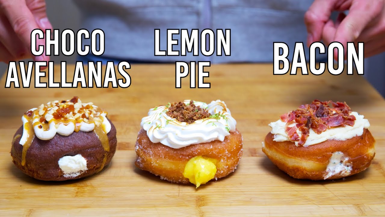 Cómo hacer donuts gourmet (tres rellenos) - YouTube