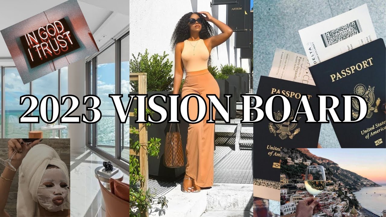 creating a 2023 VISION BOARD | manifest your dream life with me | using ...