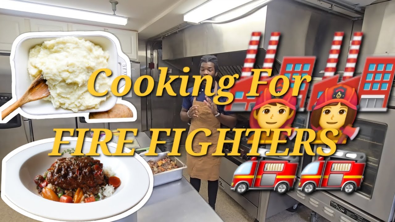 Firefighter Dinner On Me || #firefighter #food #chef #firstresponders # ...