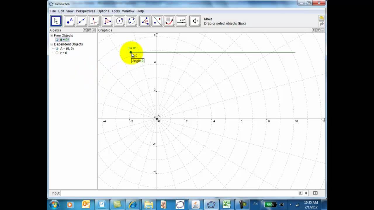 PCH 11 Polar Graphing with Geogebra - YouTube
