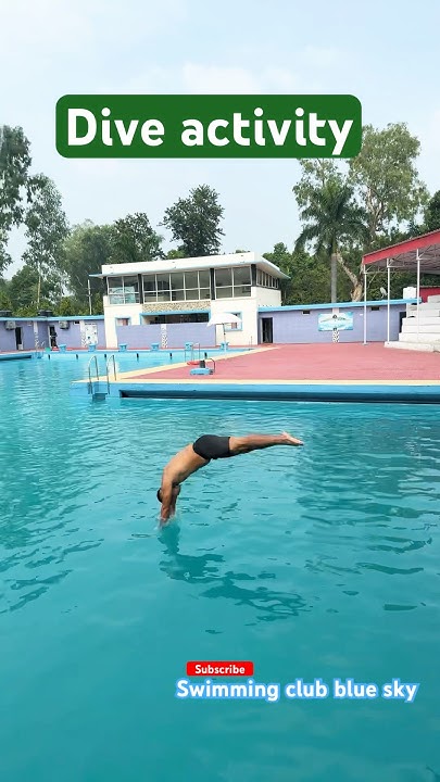 Dive activity in the pool # swimming pool fun dive # swimming lessons for beginners # swim tips ...
