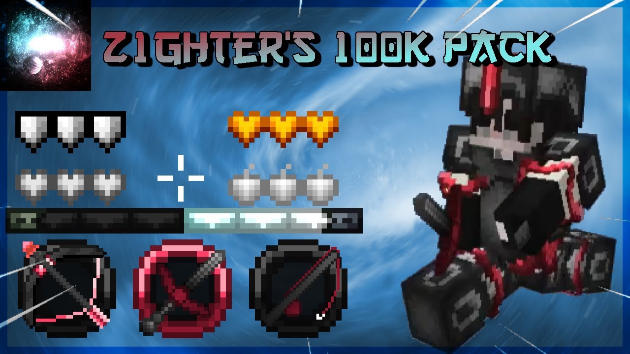 z1ghter 100k by z1ghter | MCPE PvP Texture Pack - YouTube