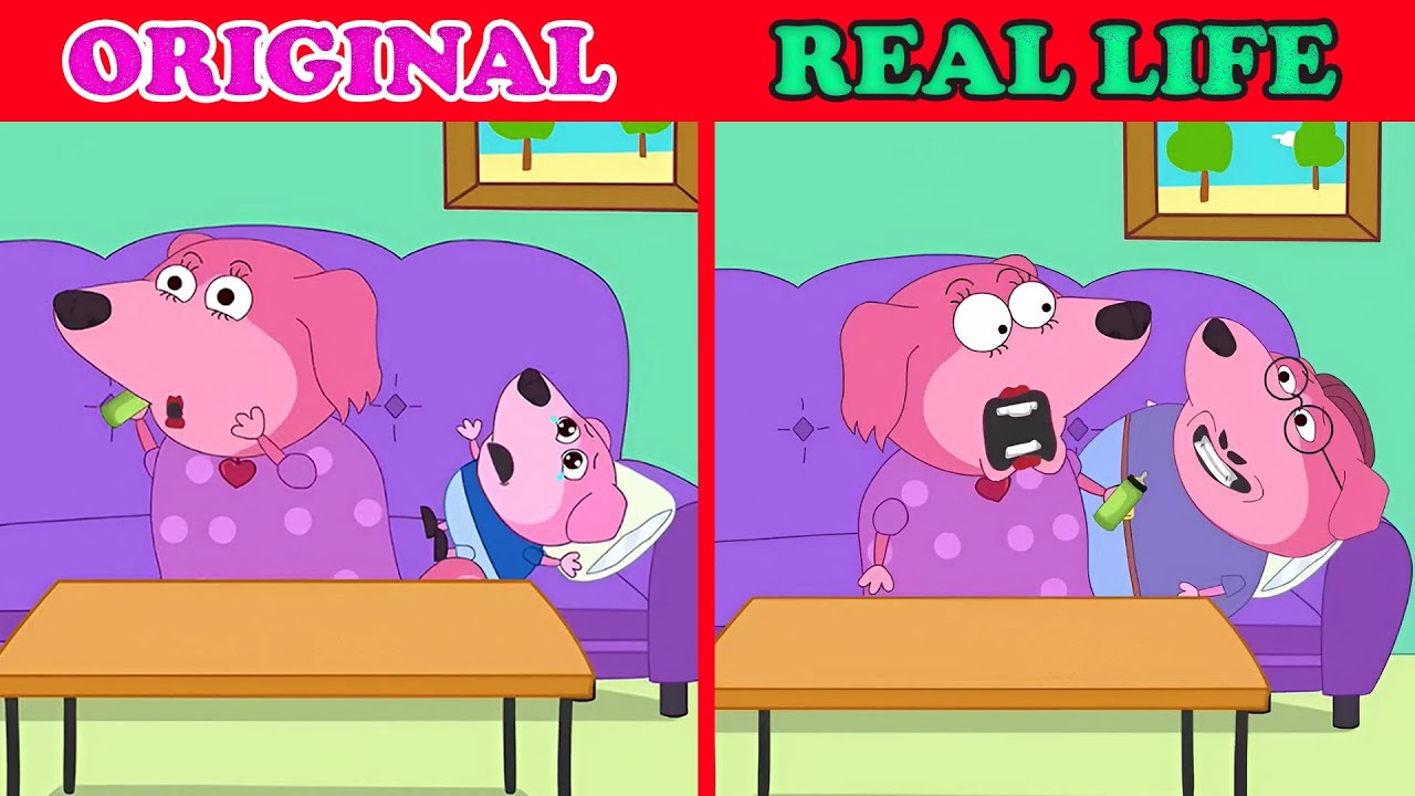 Daddy Pig Switch With George Pig! - Peppa Pig Original vs Real life ...