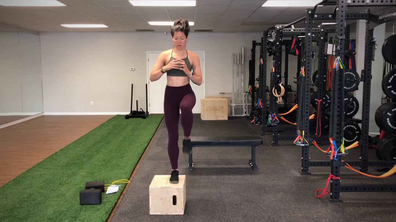 Lateral Step Up + Balance - YouTube