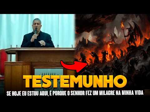 É DE ARREPIAR O TESTEMUNHO DESSE IRMÃO! EU ESTOU AQUI PORQUE O SENHOR FEZ UM MILAGRE NA MINHA VIDA!