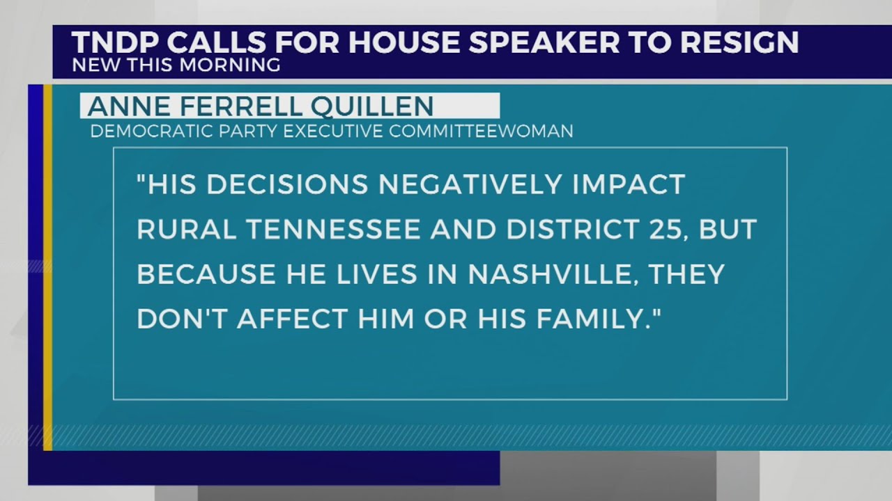 TNDP calls for Speaker Sexton to resign - YouTube