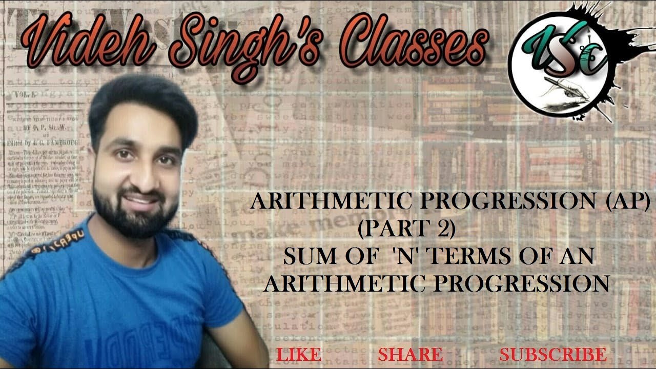 Arithmetic progressions || AP|| Sum of n terms of ap|| AP part 2 - YouTube