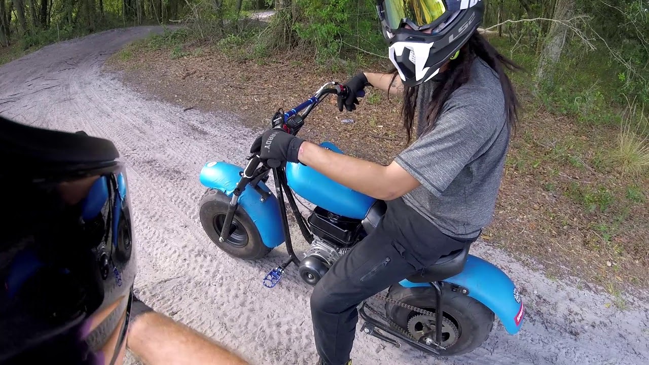 Mini Bike trail riding this past weekend.... - YouTube