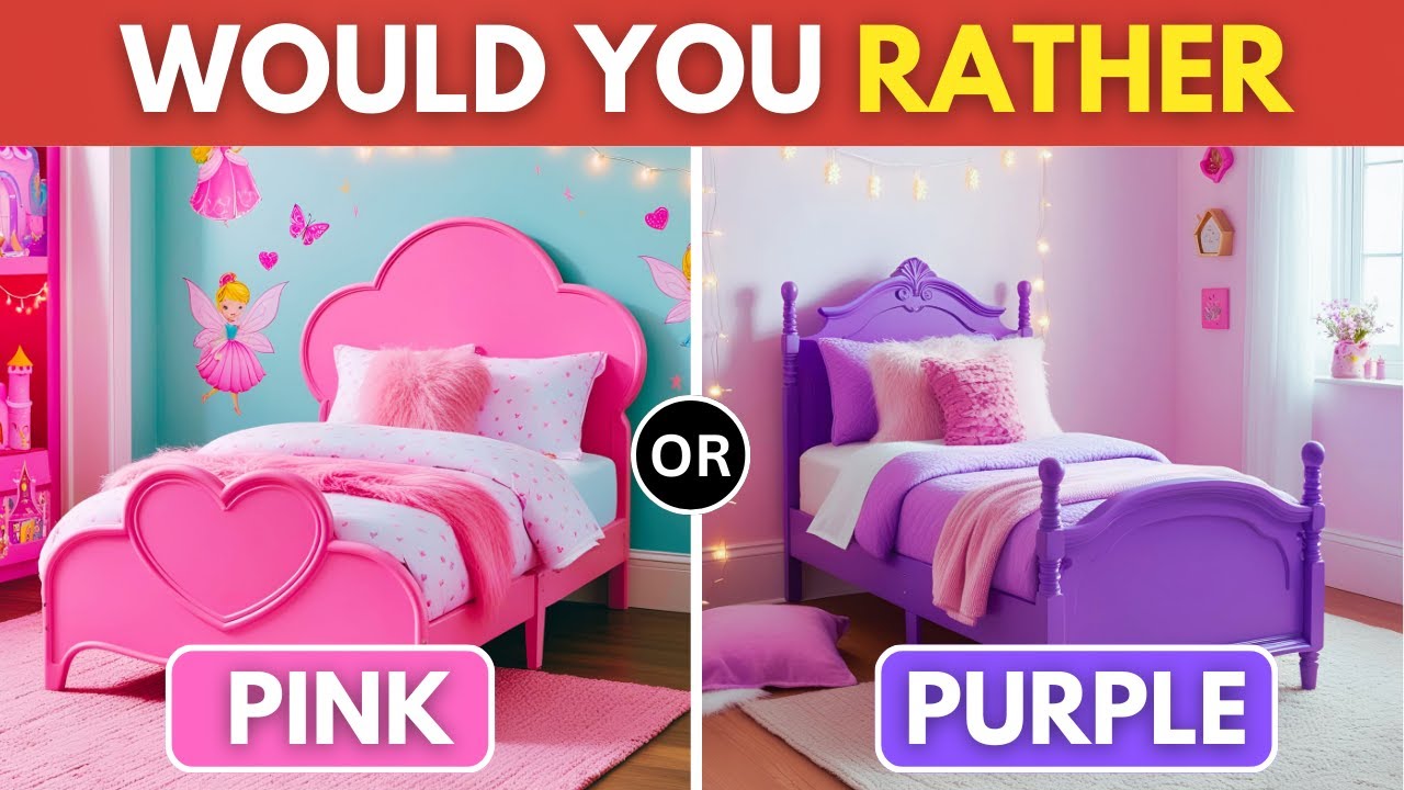 Would You Rather - PINK or PURPLE Edition🩷🌷 💜🪻 B Quiz - YouTube