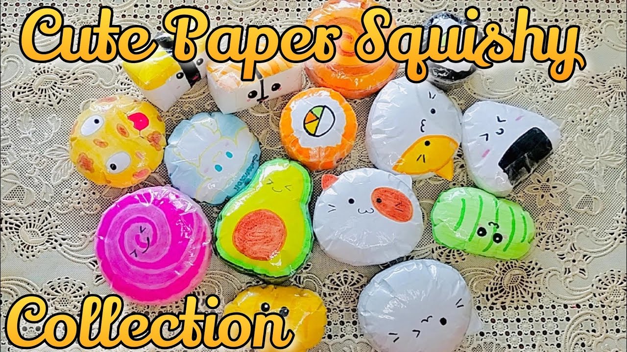 CUTE PAPER SQUISHY COLLECTION - YouTube