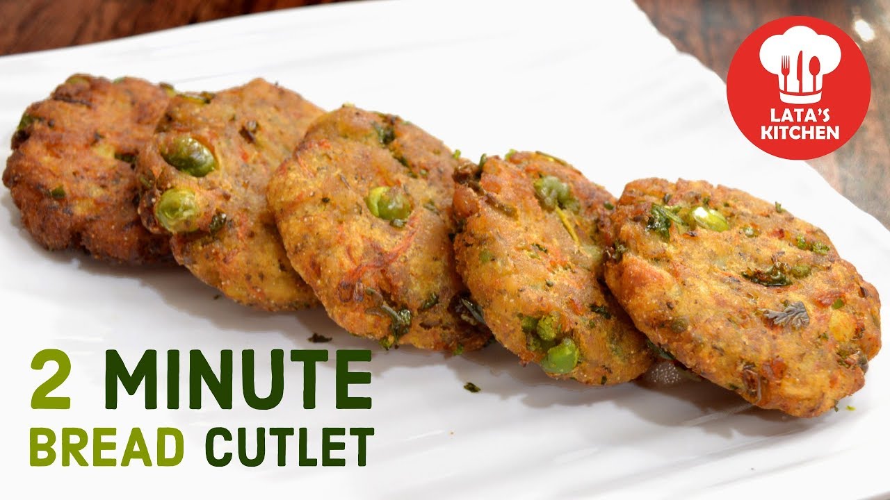 Crispy Vegetable Bread Cutlet - Super Easy Snack in 2 minutes - Easy ...