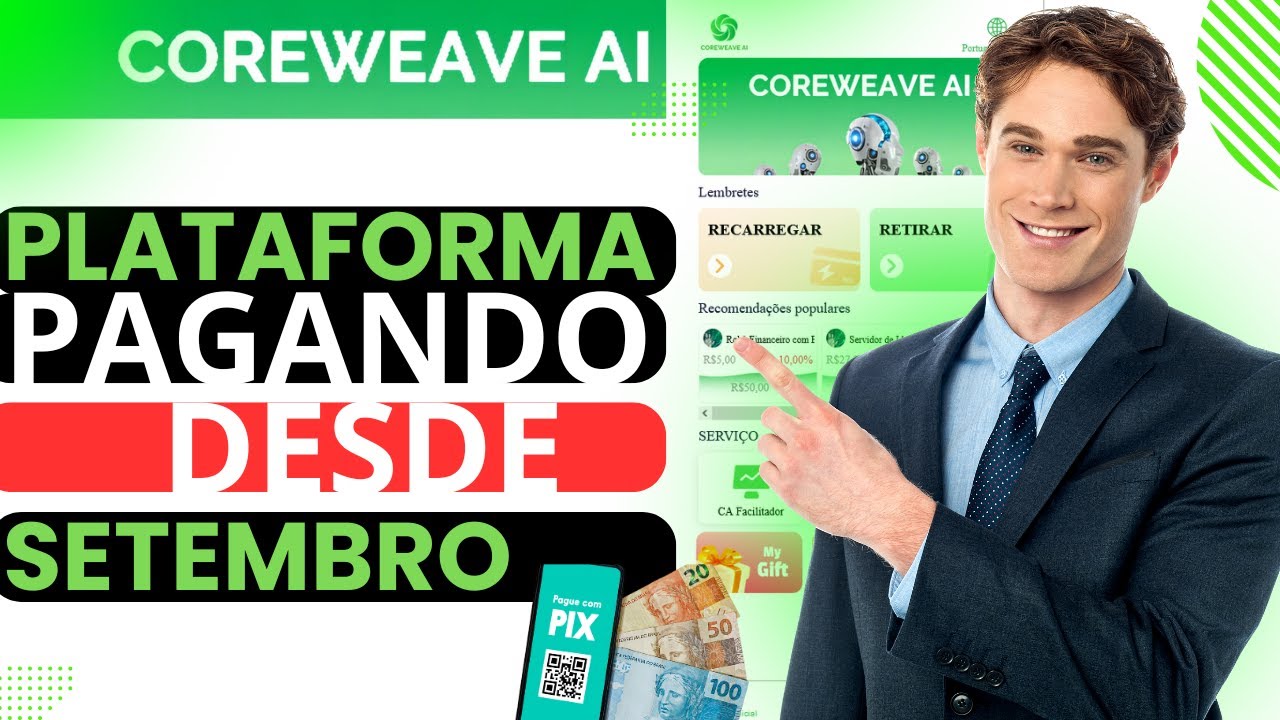 CADASTRE SE NA COREWEAVER AI PLATAFORMA PAGANDO DESDE SETEMBRO - YouTube