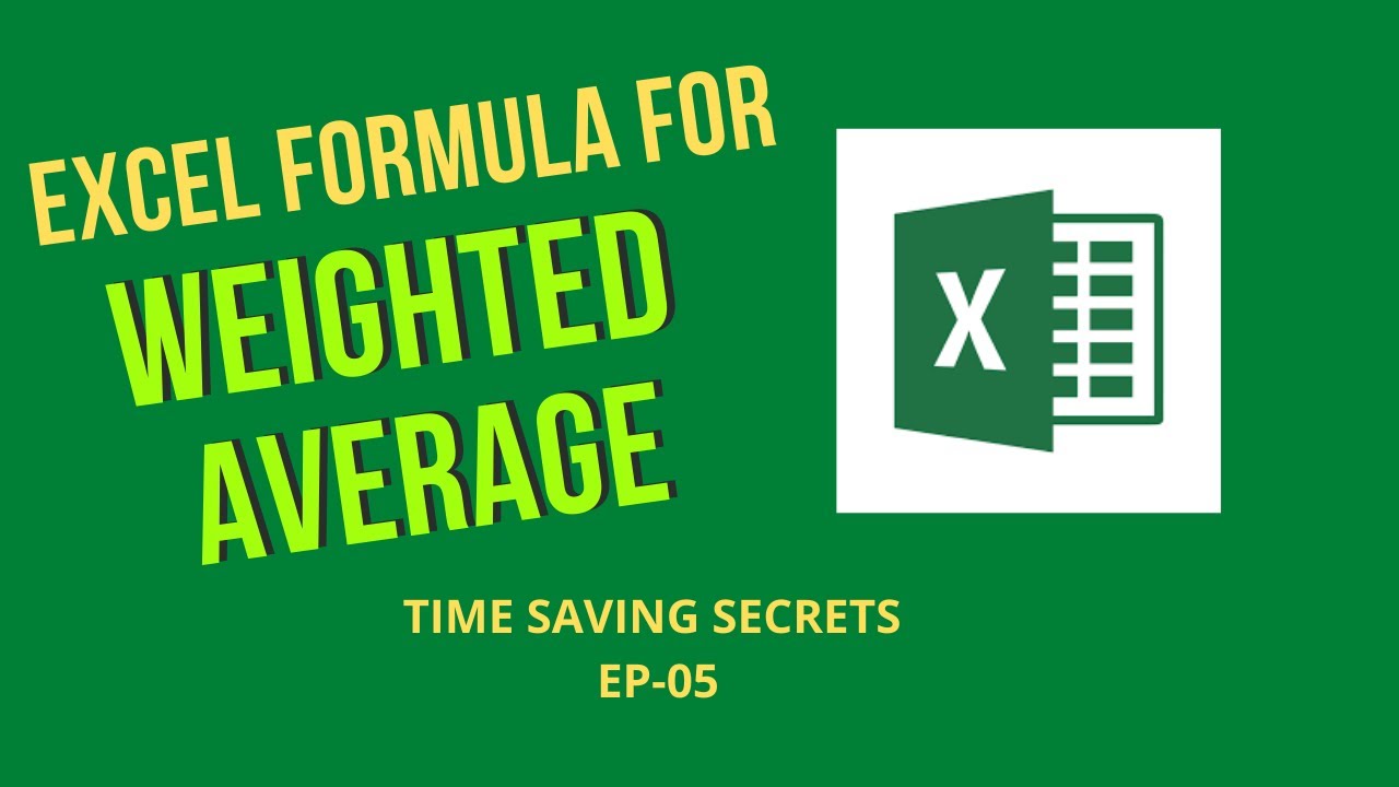 Excellent Excel Formula To Compute Weighted Average SUMPRODUCT Excellent Excel Formula To Compute Weighted Average SUMPRODUCT