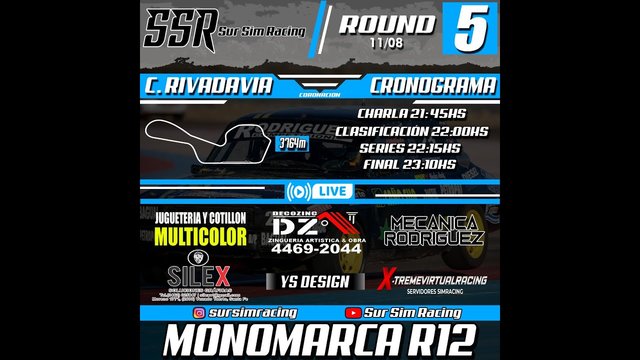 Monomarca R12 | FECHA 5 FINAL | SSR | COMODORO RIVADAVIA - YouTube