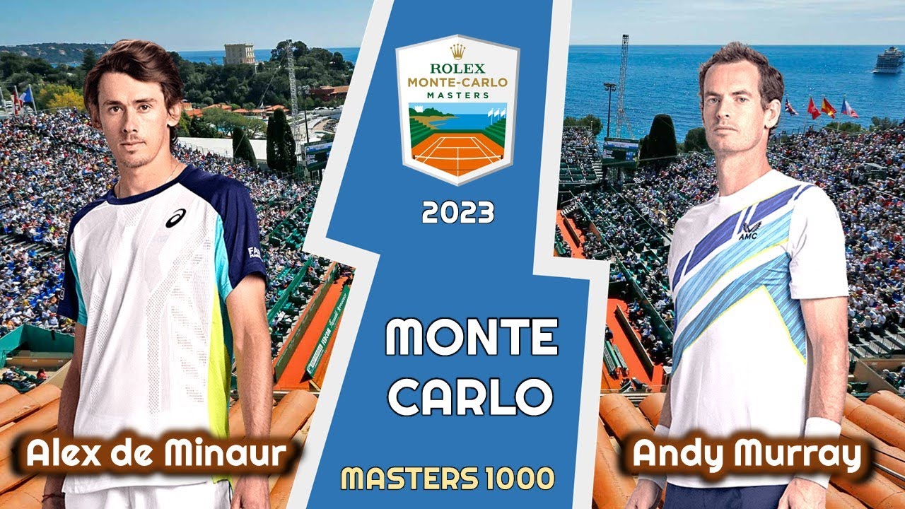 Alex de Minaur vs Andy Murray ROLEX MONTE CARLO MASTERS | ATP 1000 ...