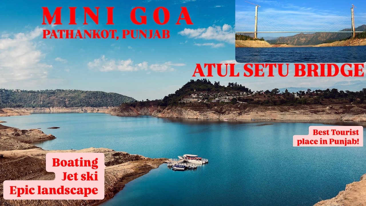 MINI GOA🏖️|| Best tourist Place in Punjab|| Basoli Bridge || Boating ...
