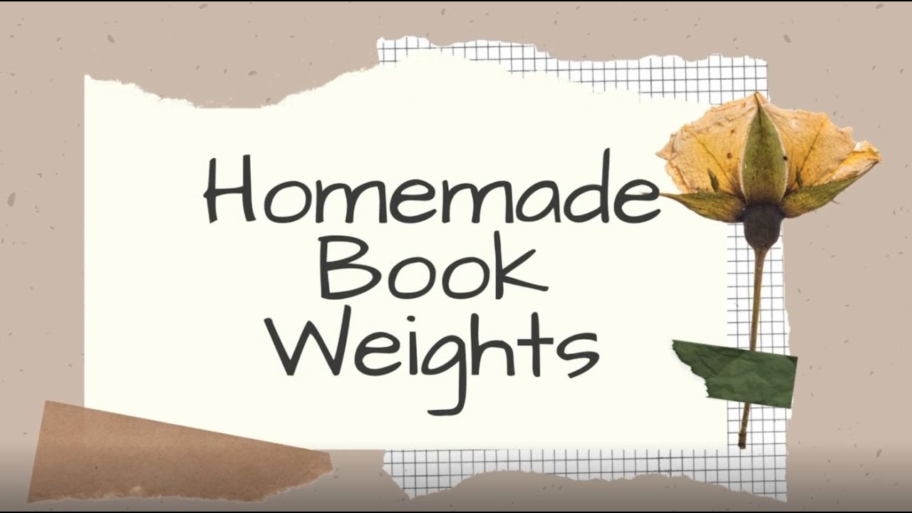 Preservation Workshop: Homemade Book Weights - YouTube