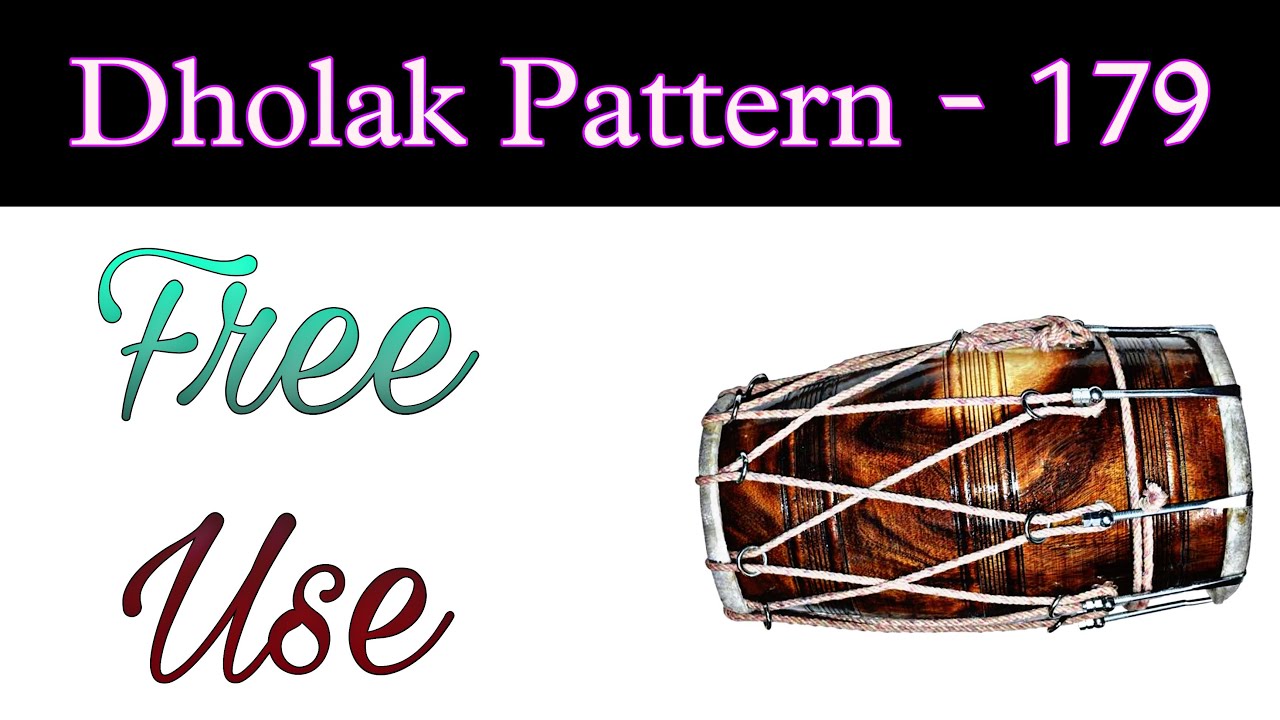 Dholak pattern - 179 || free use loops for all - YouTube