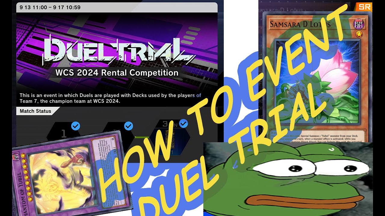 HOW TO DO EVENT DUEL TRIAL WCS 2024 MASTER DUEL - YouTube