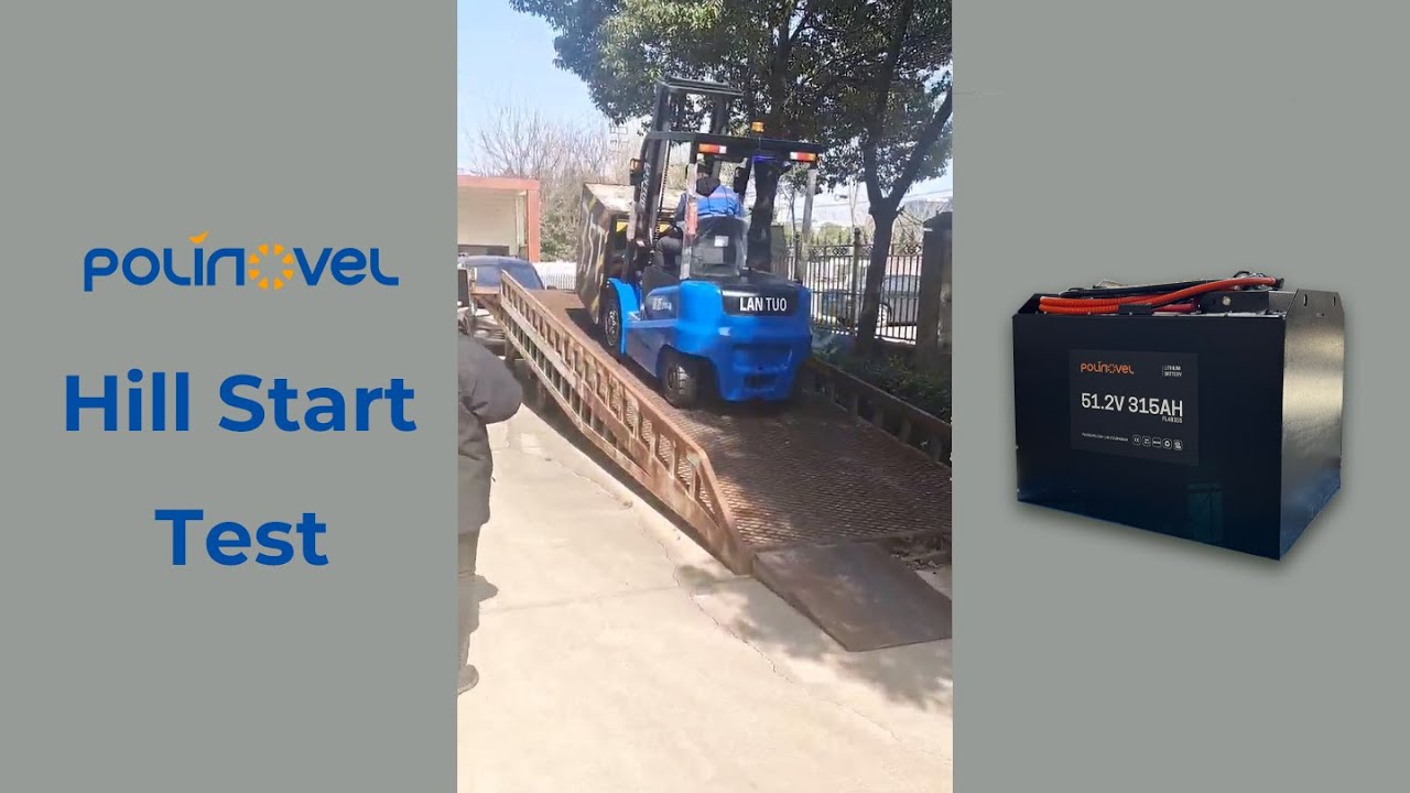 Hill Start Test With A Load of 3.5 Tons - Polinovel Forklift Lithium ...
